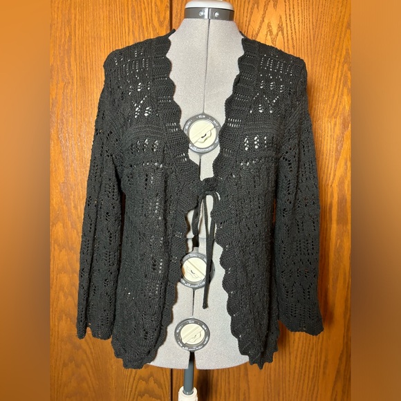White Stag | Sweaters | White Stag Womens Knit Cardigan Xl618 Black ...